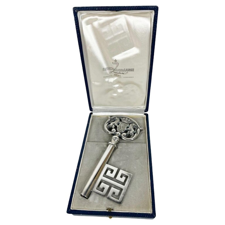 Vintage Silver Plate Breman Key Corkscrew in Its Original Fitted Box ...