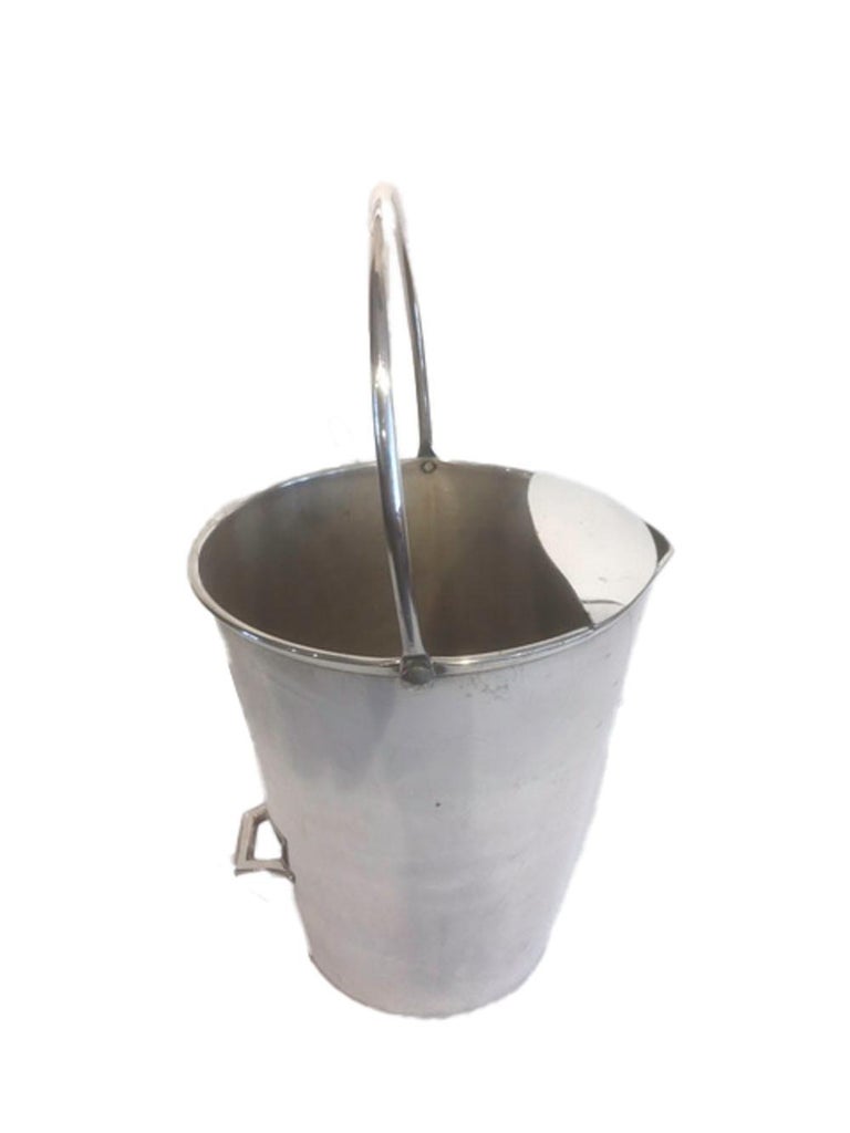 Vintage Silver-Plate Cocktail Pitcher of Milk Pail Form, Made for Gump ...