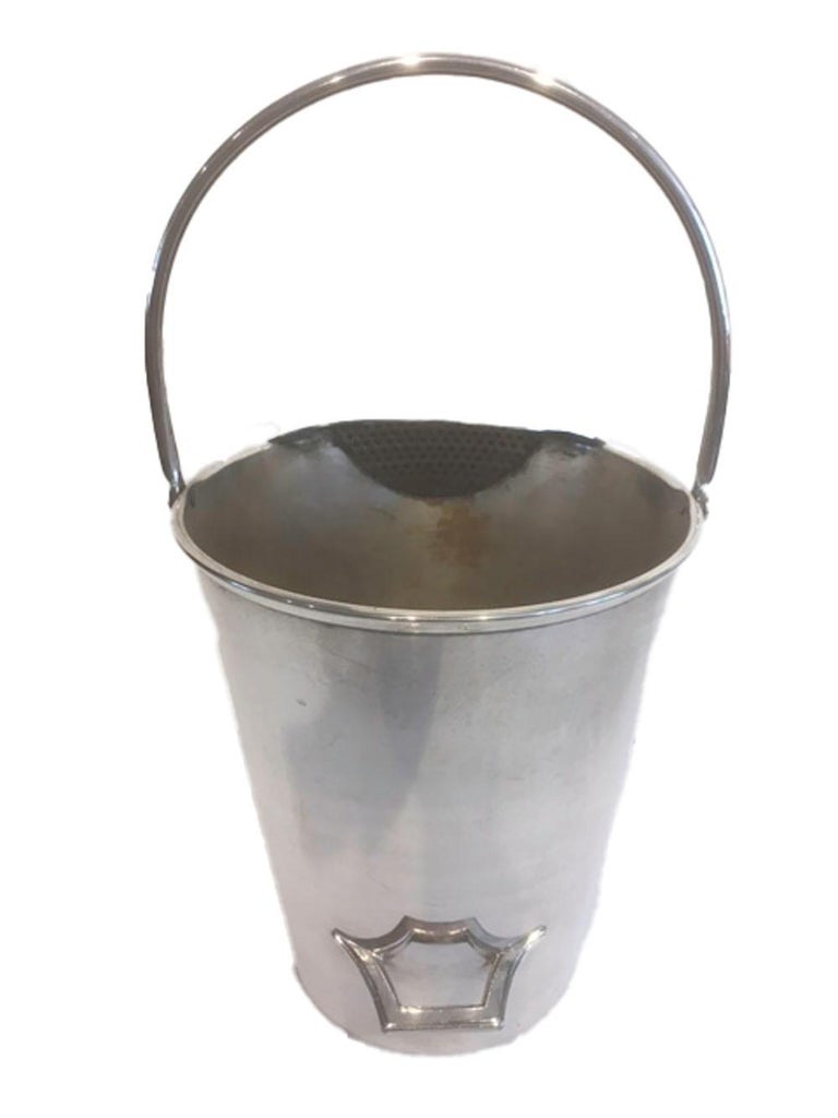 Vintage Silver-Plate Cocktail Pitcher of Milk Pail Form, Made for Gump ...