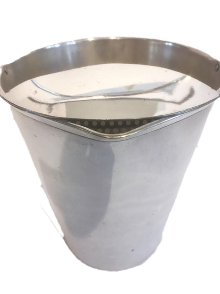 Vintage Silver-Plate Cocktail Pitcher of Milk Pail Form, Made for Gump ...