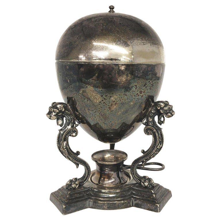 Vintage Silver Plate Egg Warmer For Sale at 1stDibs