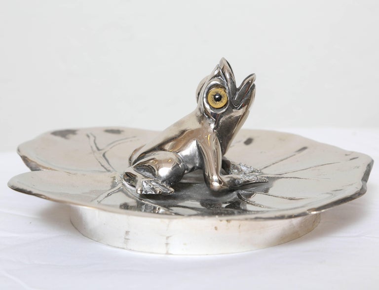Vintage Silver Plate Frog Ice Bucket at 1stDibs