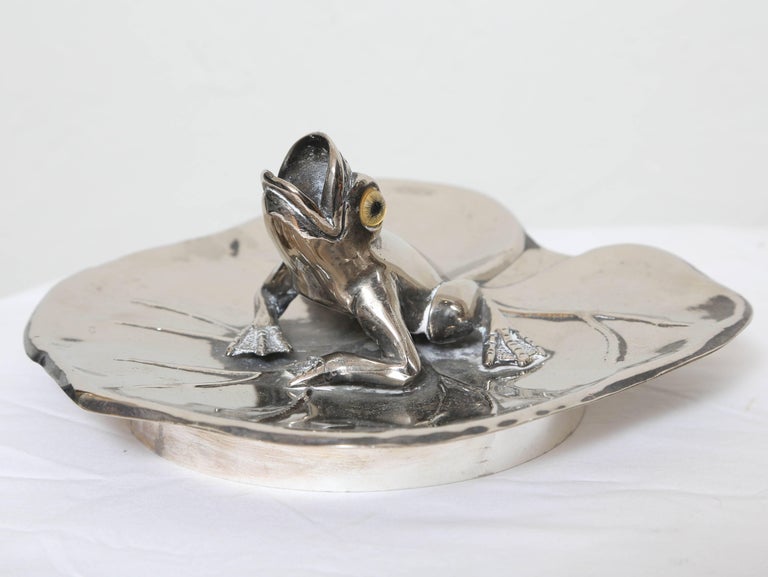 Vintage Silver Plate Frog Ice Bucket at 1stDibs