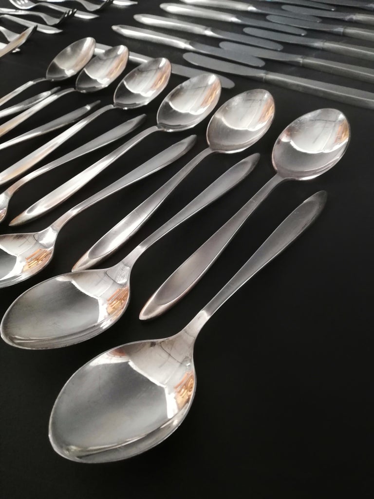 Vintage Silver-Plated Alpacca Cutlery Set by Berndorf, Austria, 1964 ...