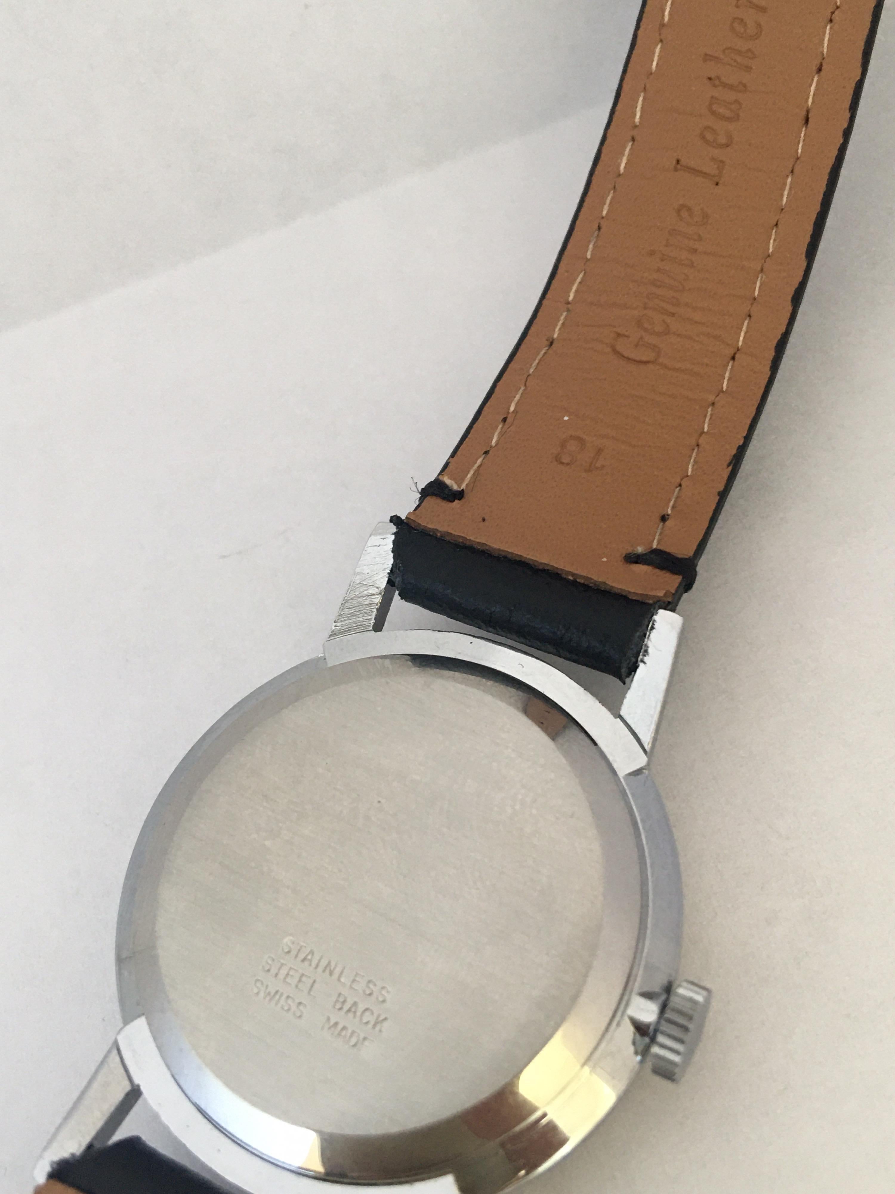 Vintage Silver Plated and Stainless Steel Back Swiss Mechanical Watch ...
