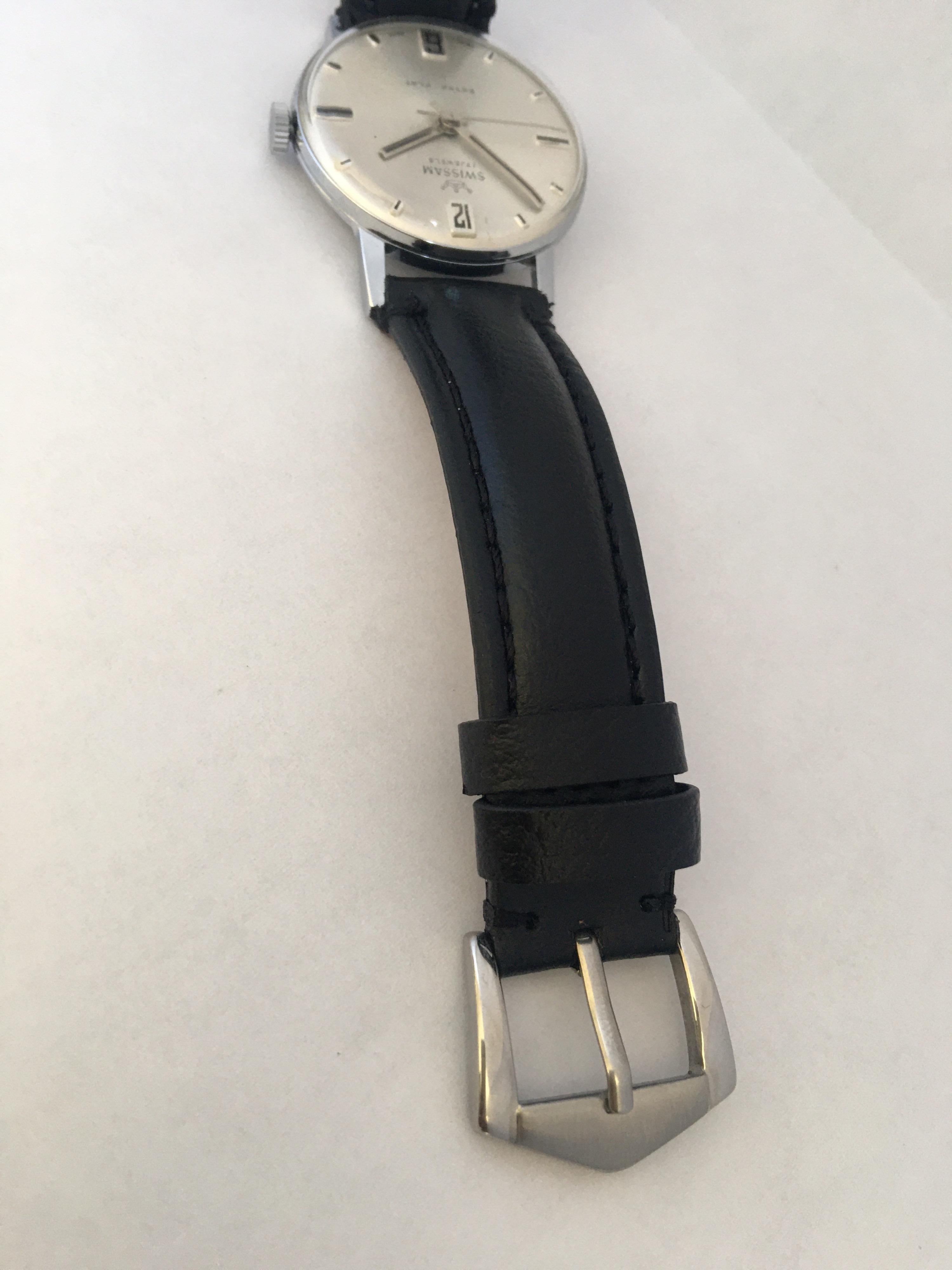 Vintage Silver Plated and Stainless Steel Back Swiss Mechanical Watch ...