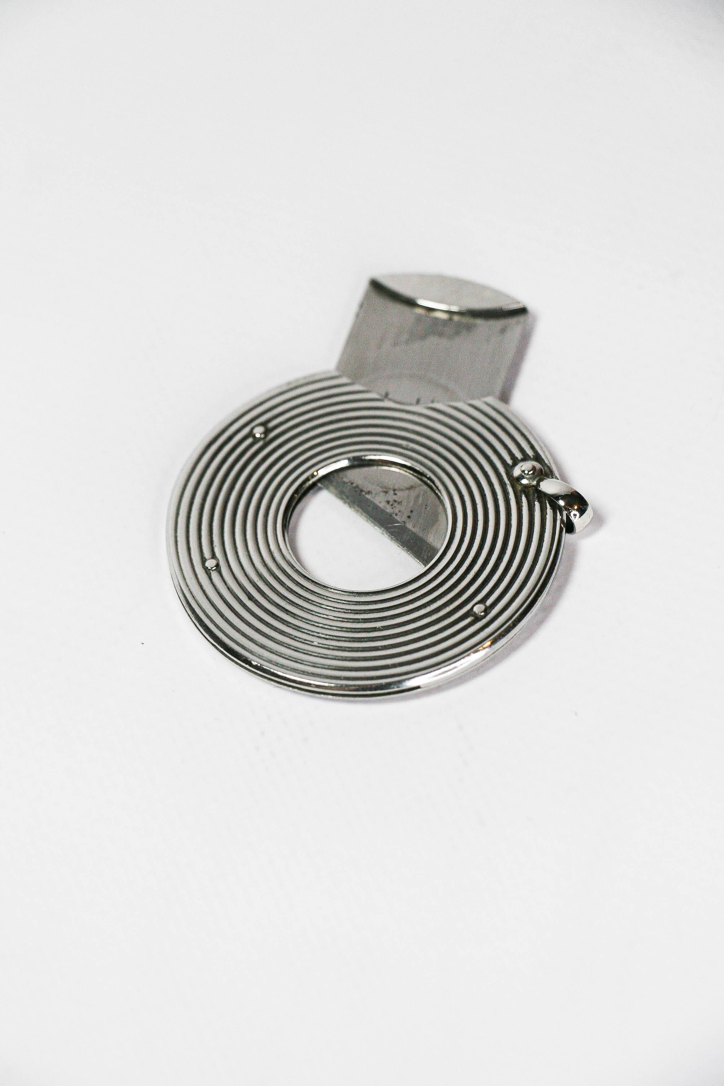 Vintage Silver Plated Dunhill Circular Cigar Cutter 1970s For Sale at ...