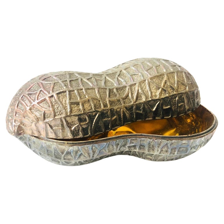 Vintage Silver Plated Peanut Box by FB Rogers at 1stDibs