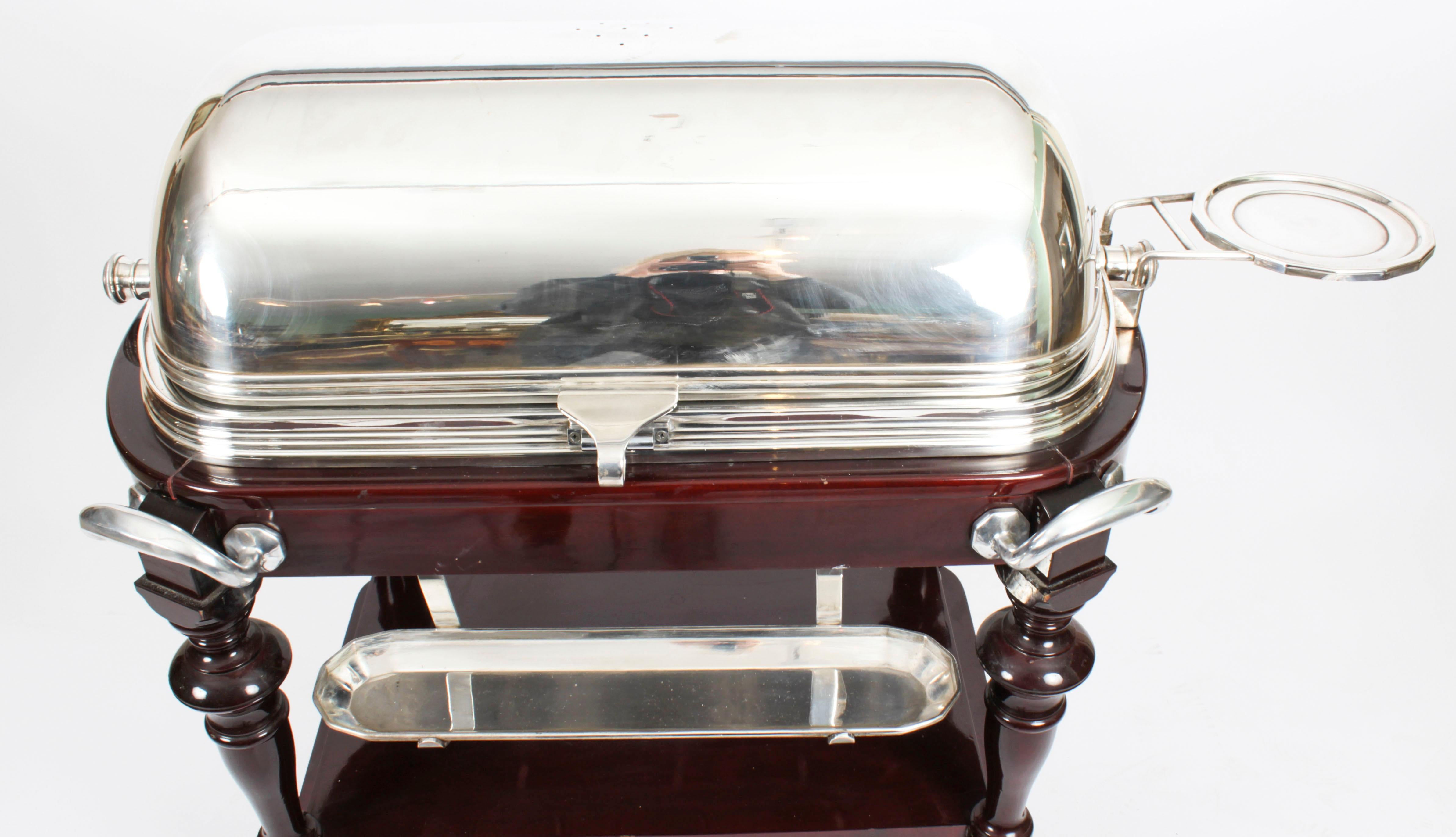 Vintage Silver Plated Roast Beef Trolley Mid Century 20th C at 1stDibs