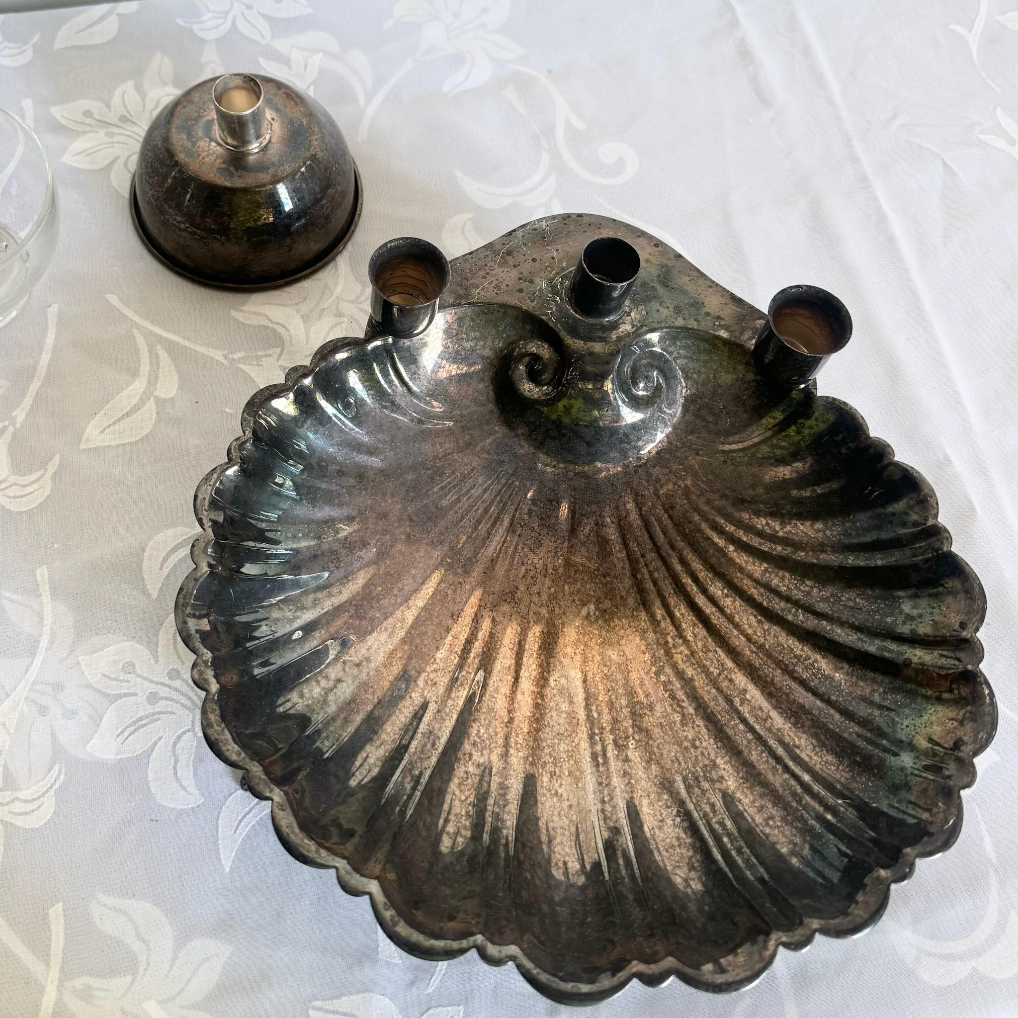 Vintage Silver Plated Seafood Serving Bowl by Lehman Brothers ...