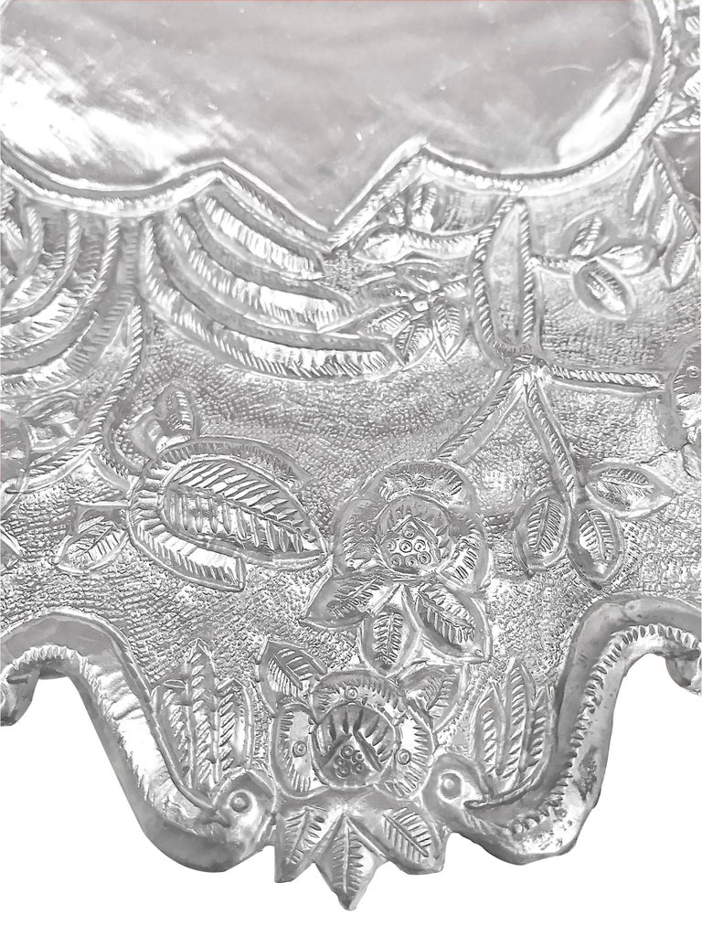 Vintage Silver Round Plate from Shiraz, Iran Handmade and Hand Carved ...