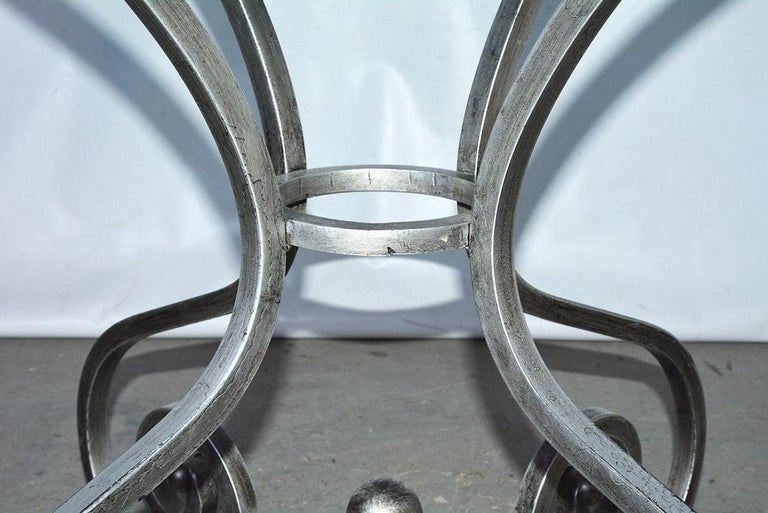 Vintage Silver Toned Pedestal Table Base For Sale at 1stDibs | silver ...