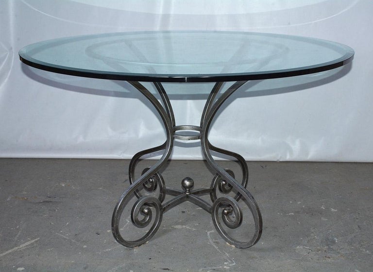 Vintage Silver Toned Pedestal Table Base For Sale at 1stDibs | silver ...