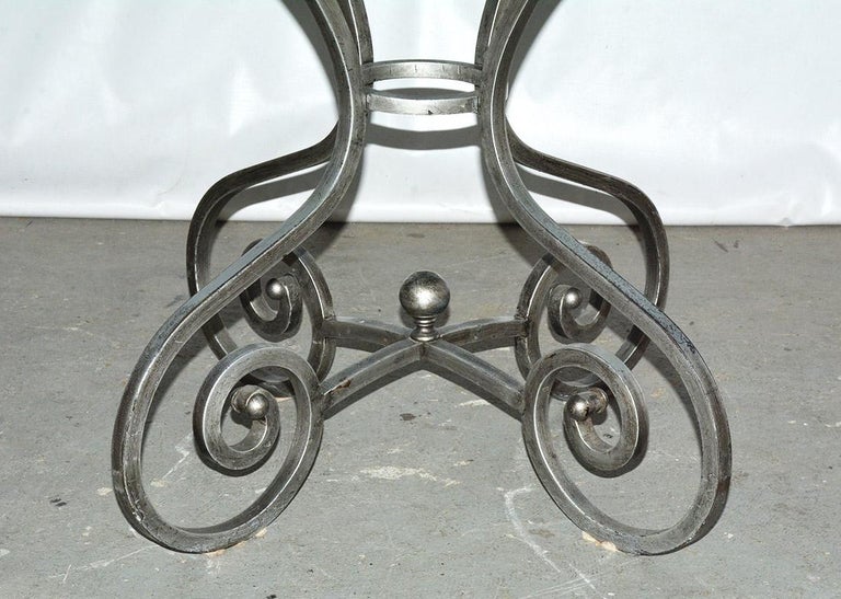 Vintage Silver Toned Pedestal Table Base For Sale at 1stDibs | silver ...