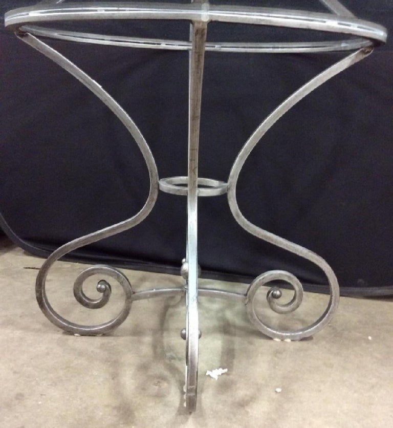 Vintage Silver Toned Pedestal Table Base For Sale at 1stDibs | silver ...