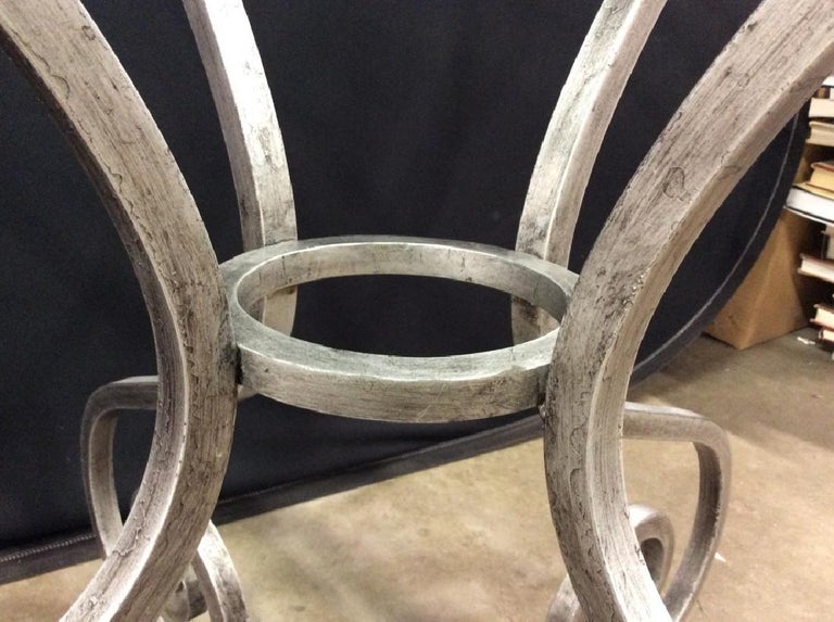 Vintage Silver Toned Pedestal Table Base For Sale at 1stDibs | silver ...