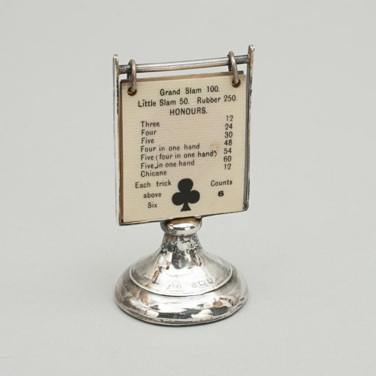 Vintage Silver Trump Card Indicator 1946, Birmingham at 1stDibs | trump ...