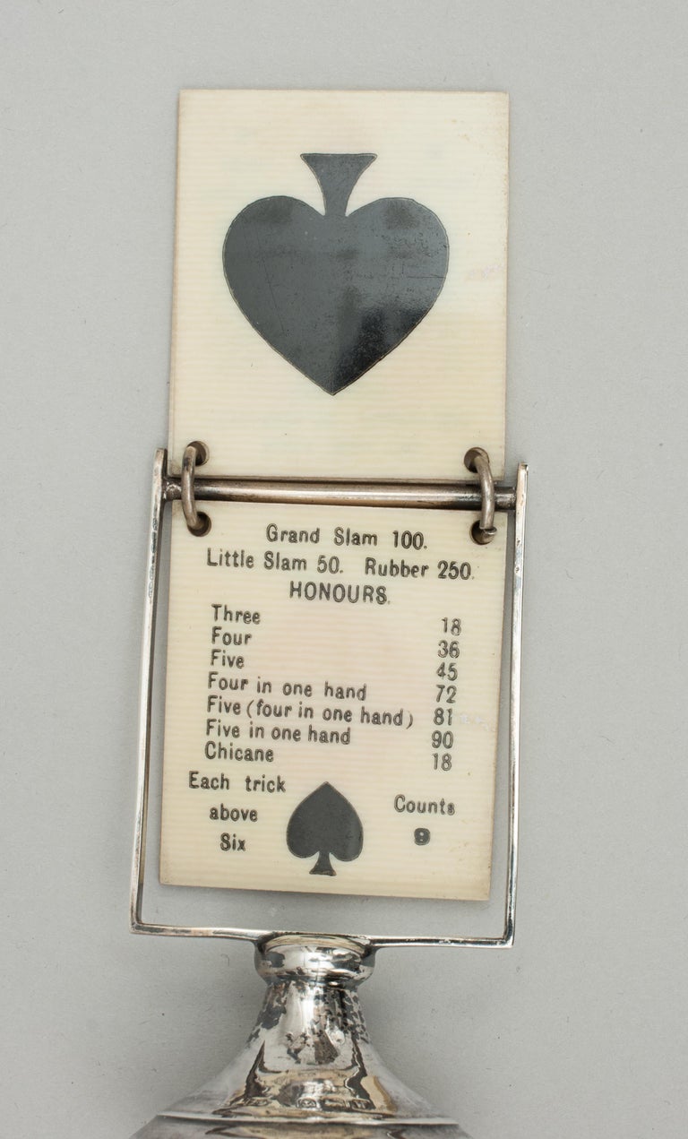 Vintage Silver Trump Card Indicator 1946, Birmingham at 1stDibs | trump ...