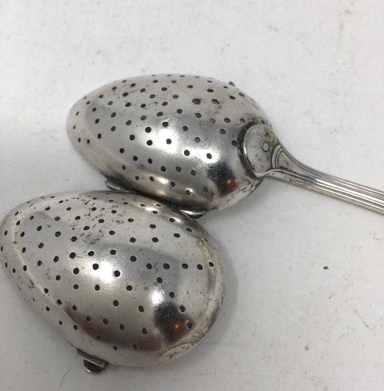 Vintage Silver Plate Tea Infuser Steeper Strainer Spoon For Sale at ...