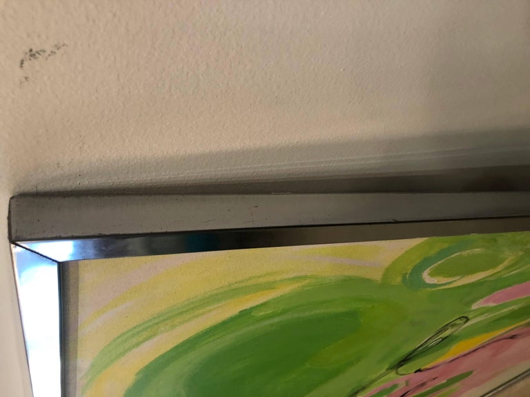 Vintage Silvia Lieb Acrylic in Canvas Abstract Painting Palm Beach at ...