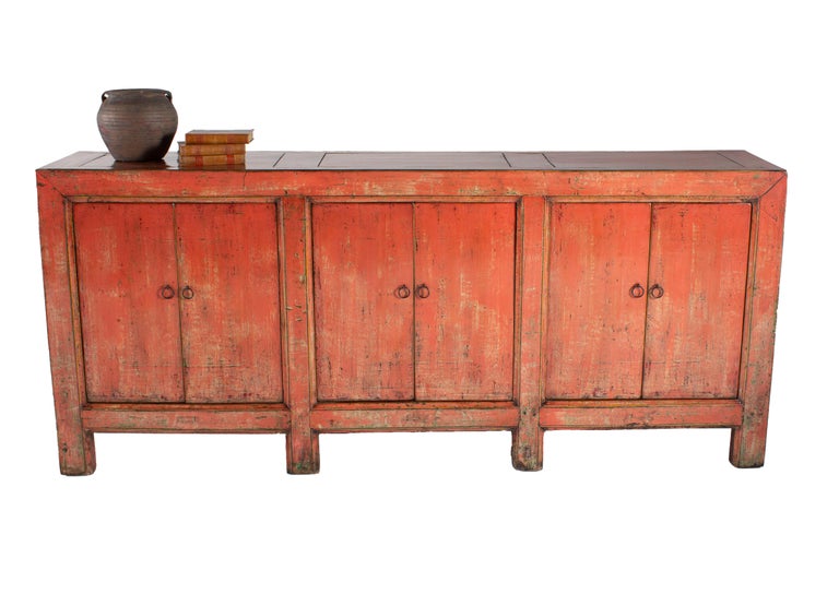 Vintage Six Door Server in Original Paint Patina at 1stDibs