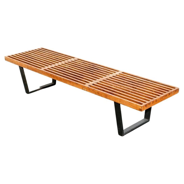 Vintage Slat Platform Bench by George Nelson for Herman Miller For Sale ...