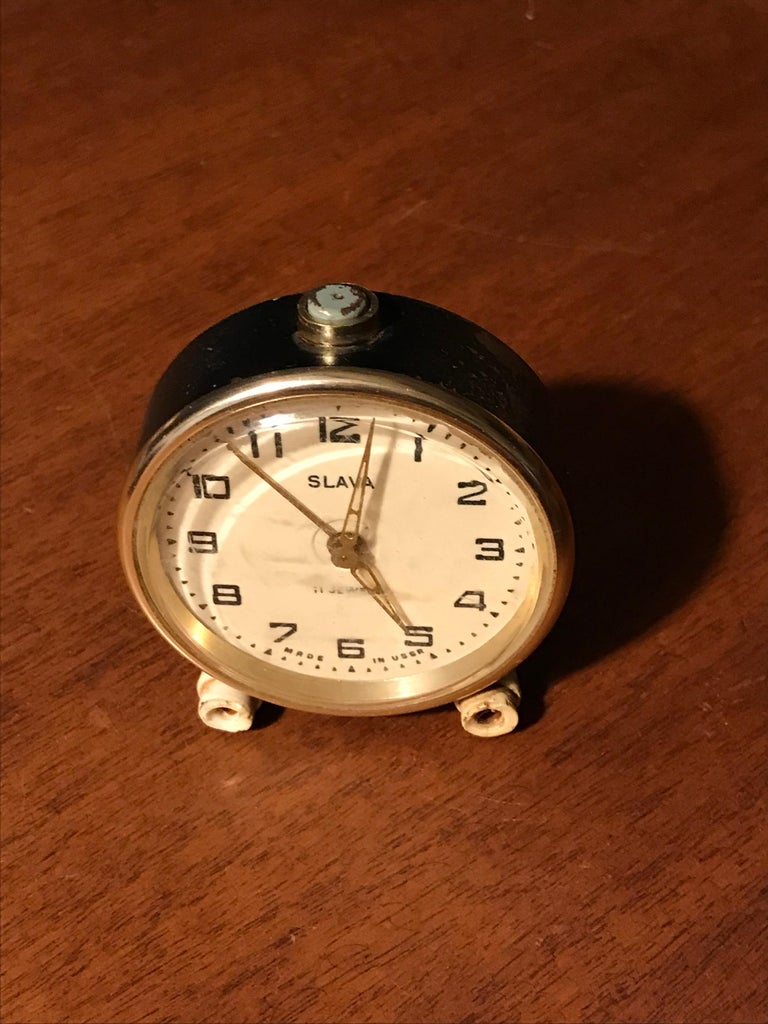 Vintage Slava Clock, circa 1980s For Sale at 1stDibs