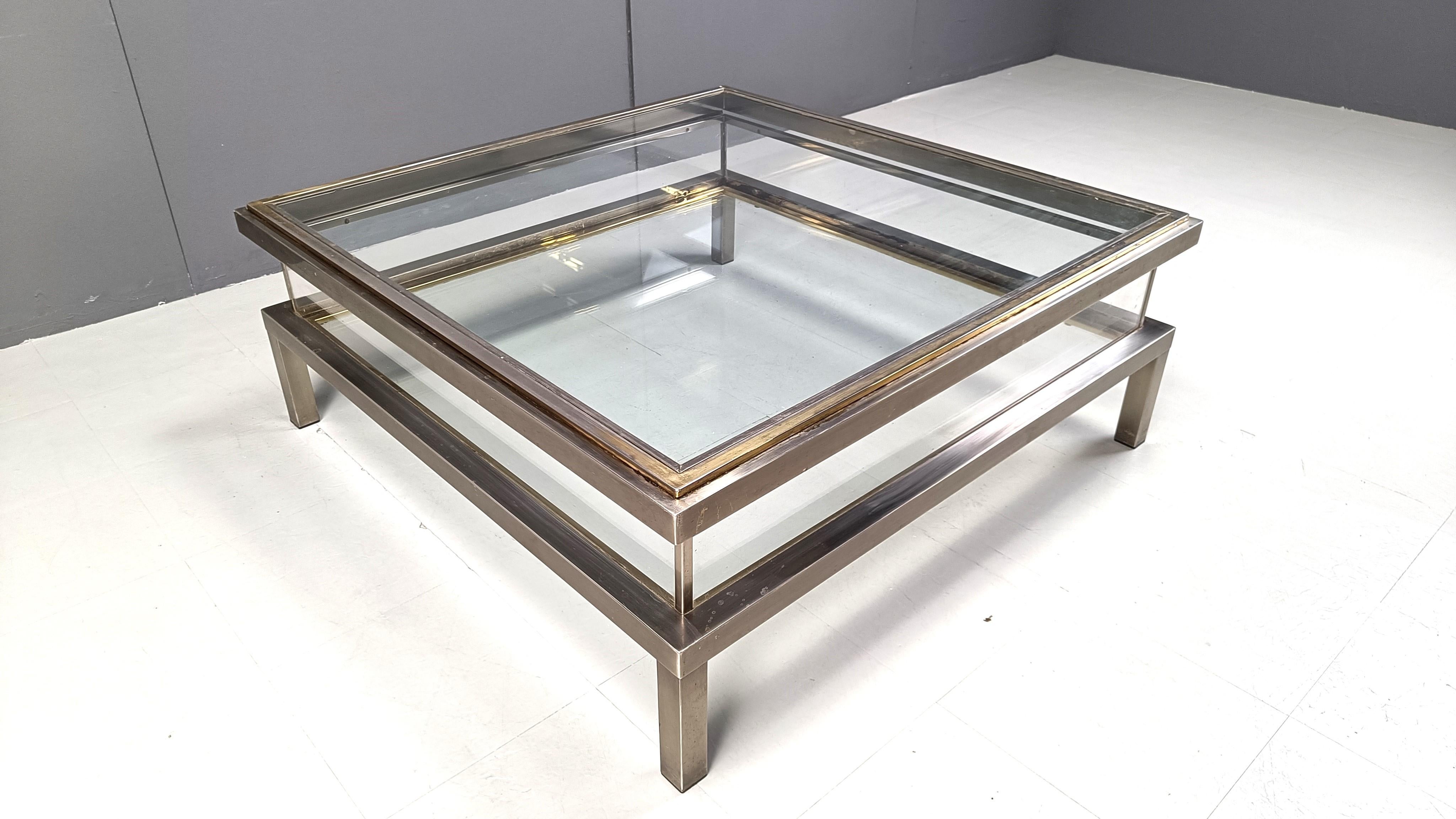Vintage Sliding Top Coffee, 1970s For Sale at 1stDibs