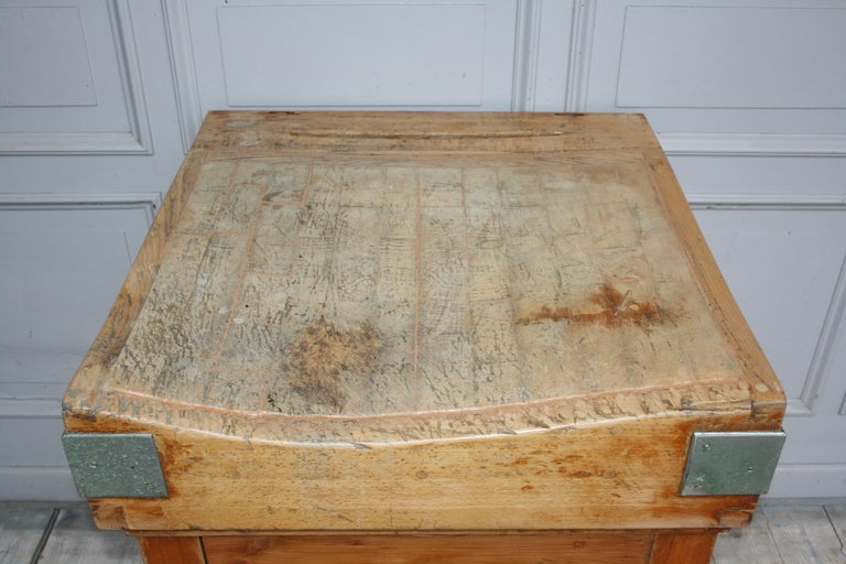 Vintage Small Butcher Block, France, circa 1920 at 1stDibs