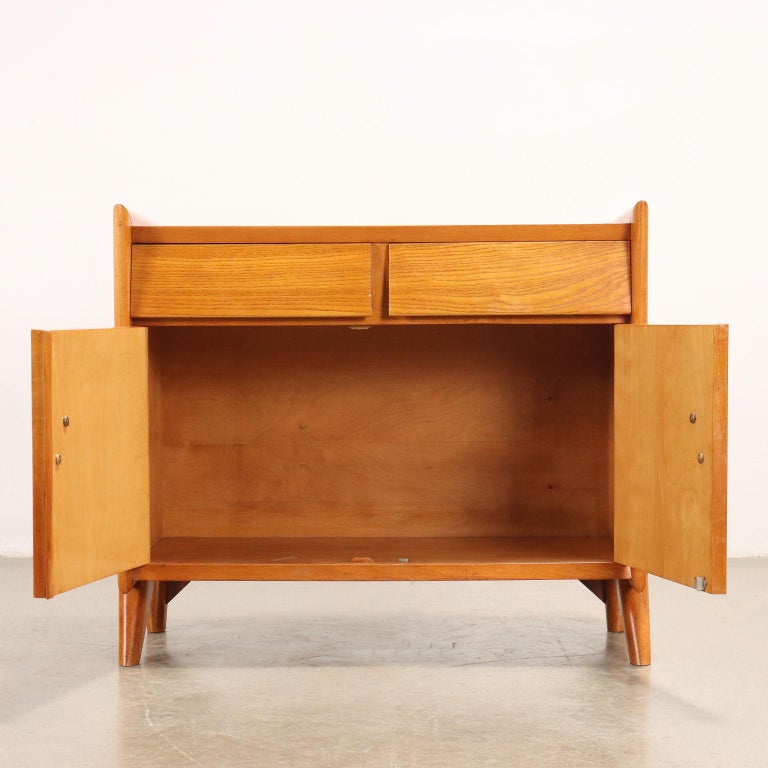 Vintage Small Cabinet Solid Ash Italy, 1950s For Sale at 1stDibs
