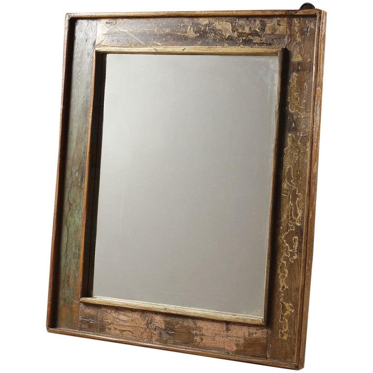 Vintage Small Wood Framed Decorative Mirror, 20th Century For Sale at ...