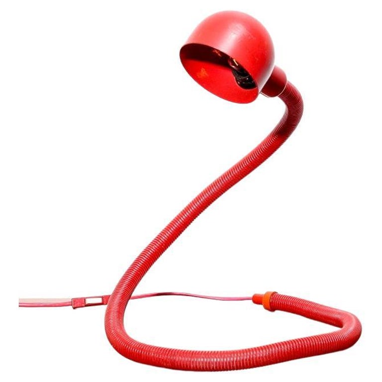 Vintage Snake Lamp in the Style of Isao Hosoe For Sale at 1stDibs