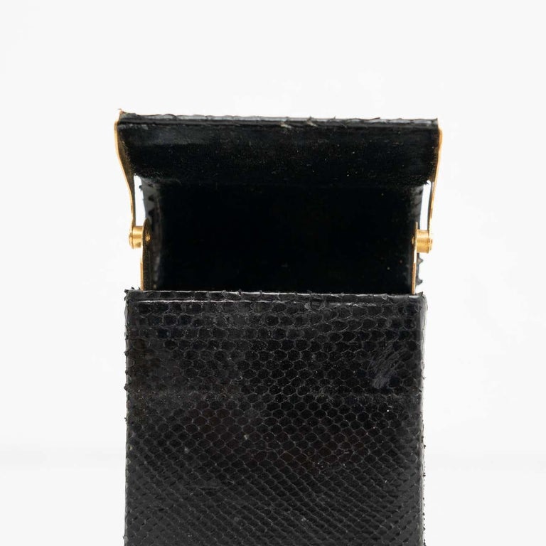 Vintage Snakeskin Cigarrette Case, circa 1960 For Sale at 1stDibs