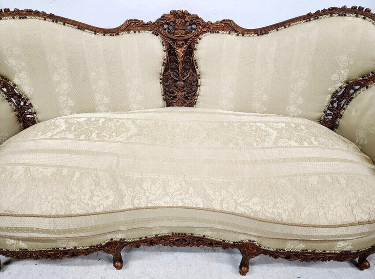 Vintage Sofa by Carol Hicks Bolton and Ej Victor with Pillows For Sale ...