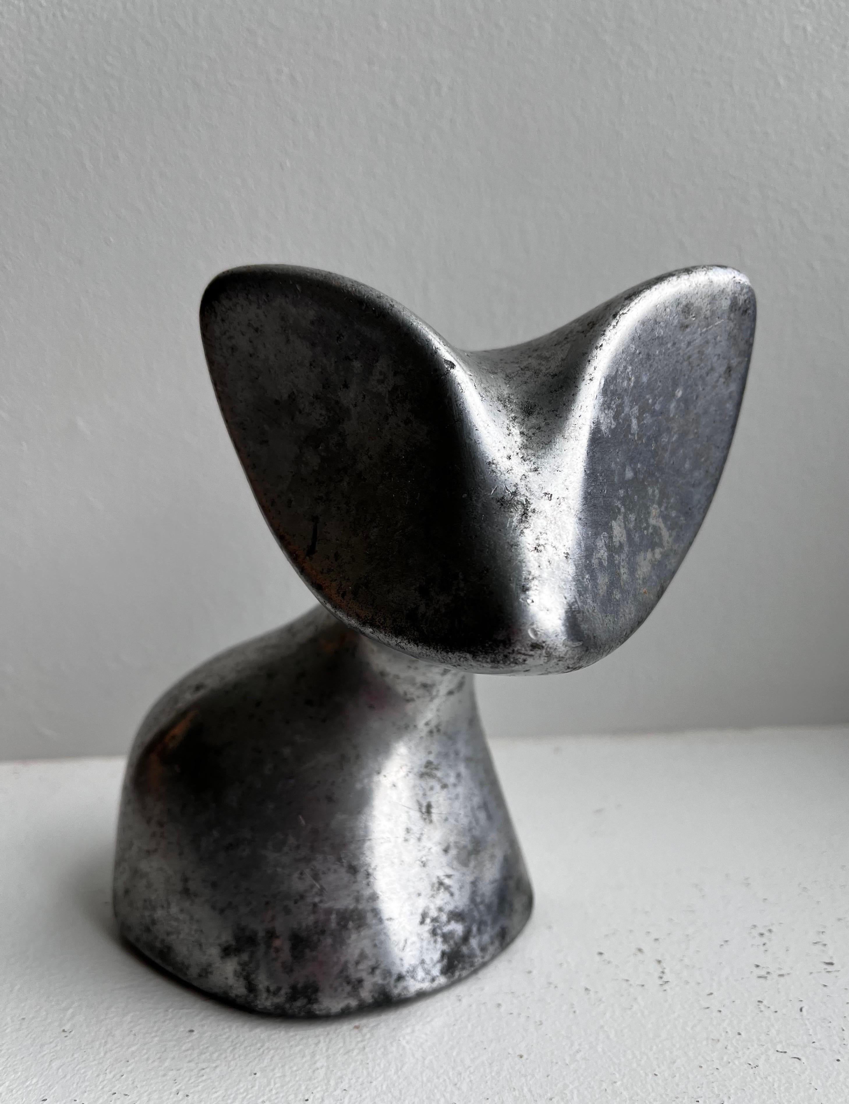 Vintage Solid Aluminum Space Age Fox Figure For Sale at 1stDibs