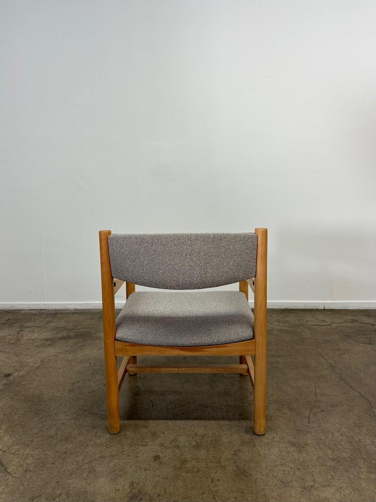 Vintage Solid Birch Dining Chairs, Set of Six For Sale at 1stDibs