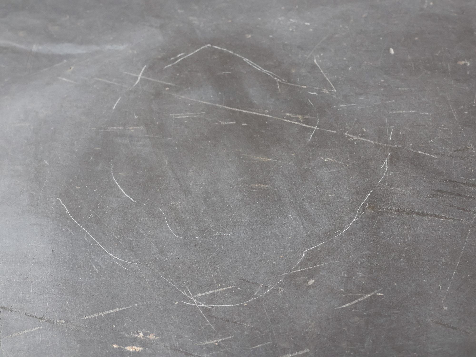 Vintage solid slate oval coffee table For Sale at 1stDibs