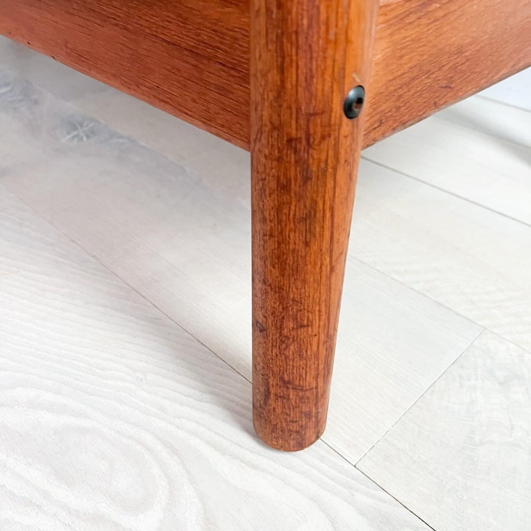 Vintage Solid Teak 3 Seater Sofa by Domino Mobler, New Upholstery at ...