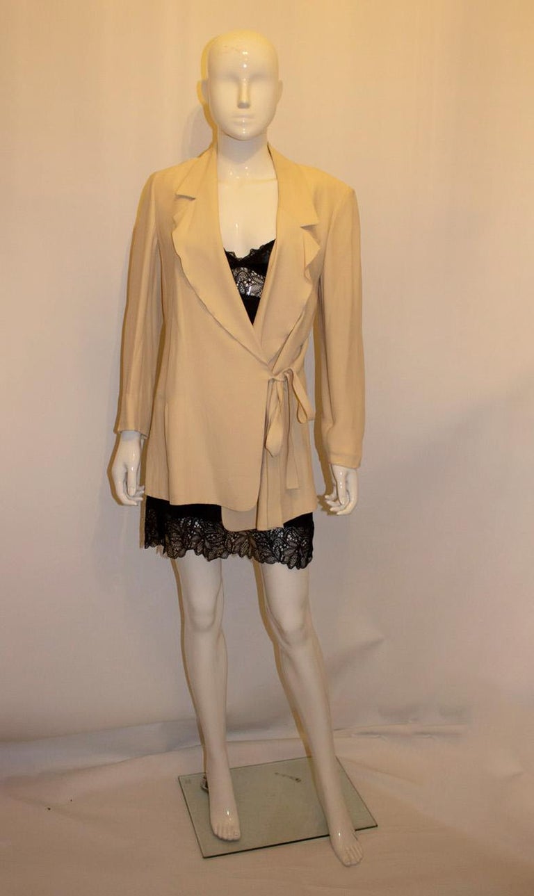 Vintage Sonia Rykiel Ivory Jacket For Sale at 1stDibs