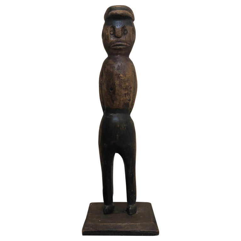 Vintage Southern Folk Art Figure For Sale at 1stDibs