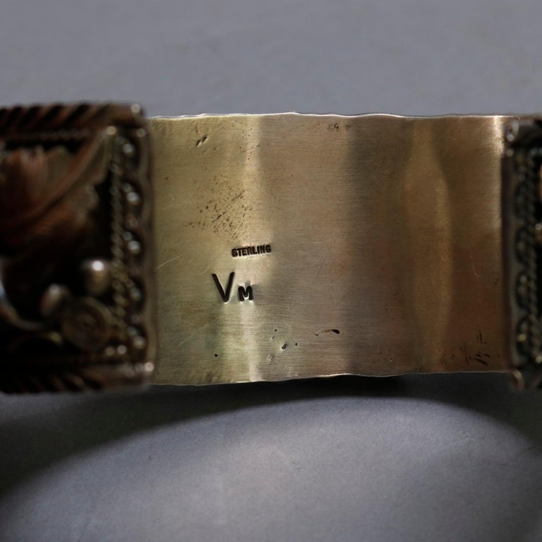 Vintage Southwest American Indian Navajo Sterling, Turquoise and Claw ...