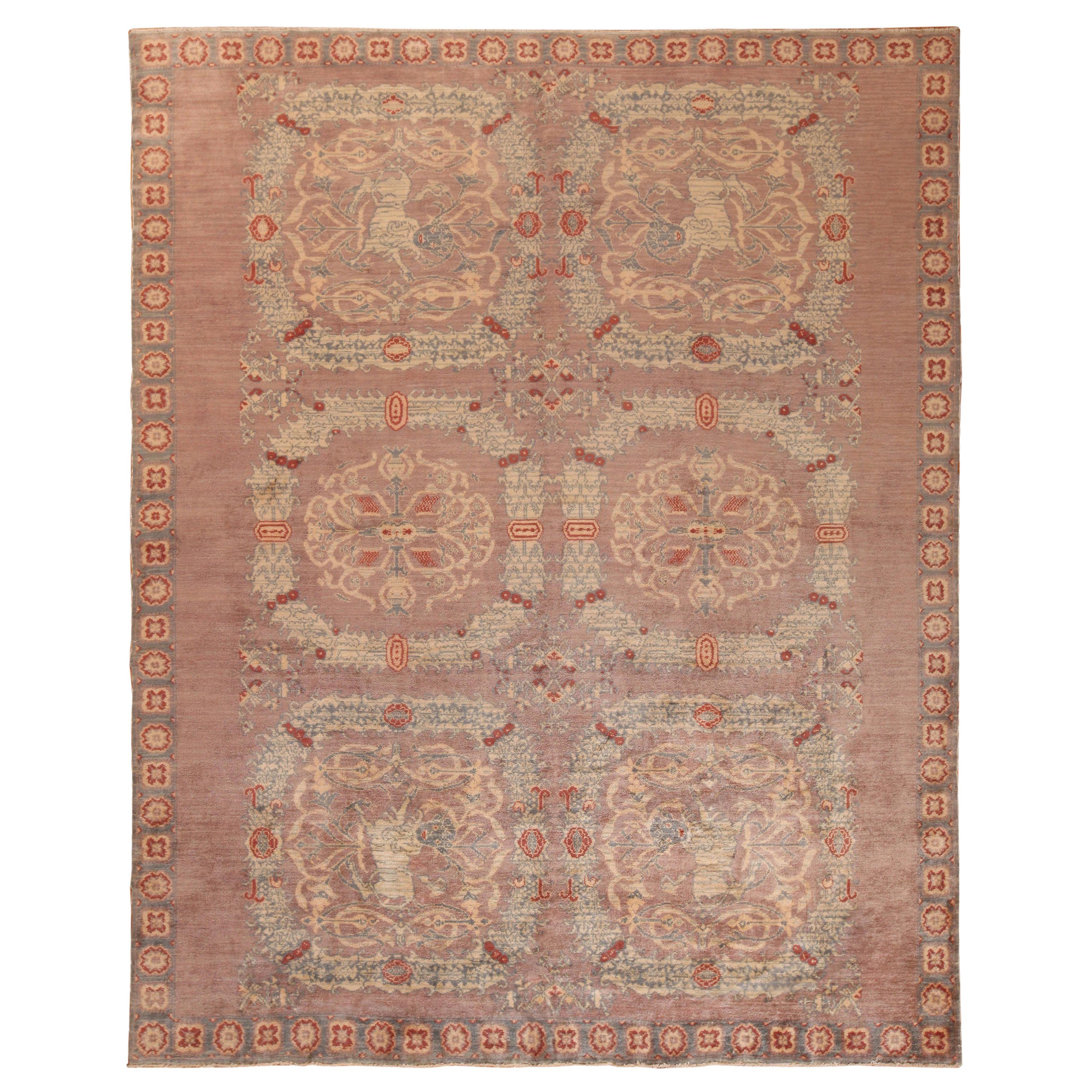 Vintage Spanish Rug. Size: 8 ft x 9 ft 3 in (2.44 m x 2.82 m) For Sale ...