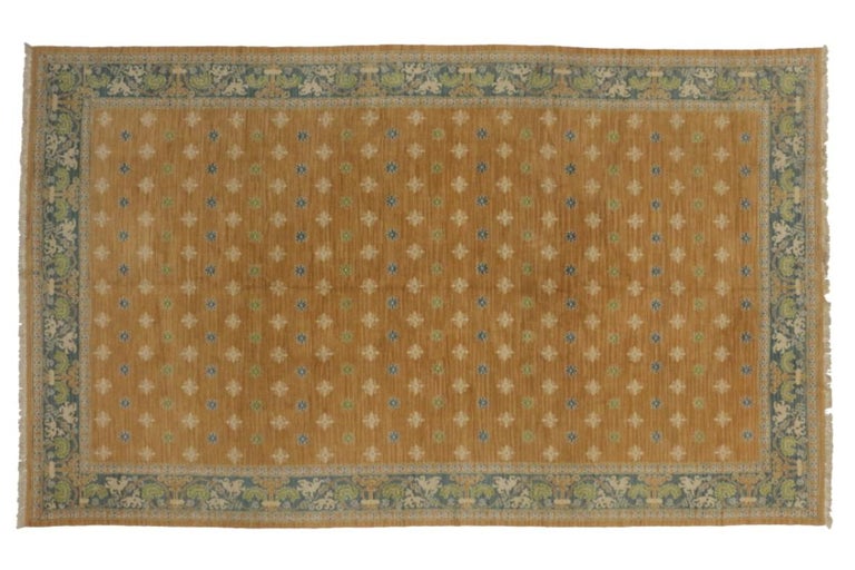 Vintage Spanish Cuenca Carpet with Arts and Crafts Mediterranean Style ...