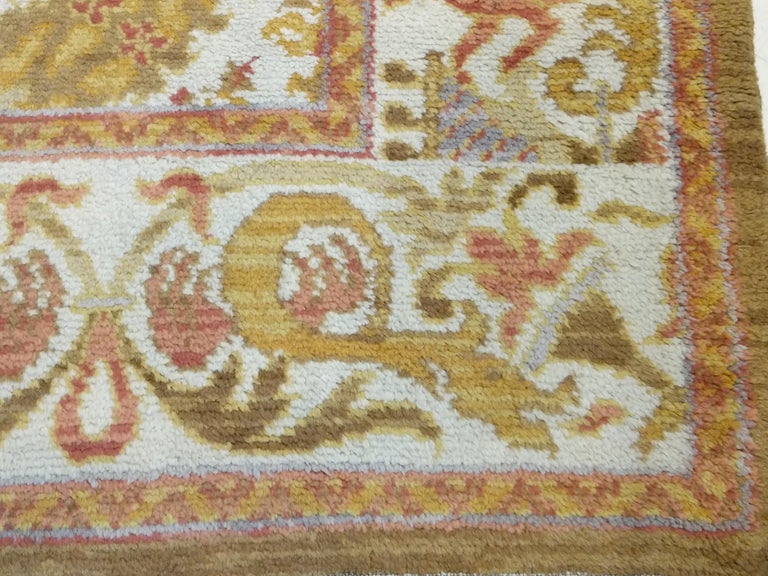 Vintage Spanish Cuenca Rug with Renaissance Wreath Pattern For Sale at ...
