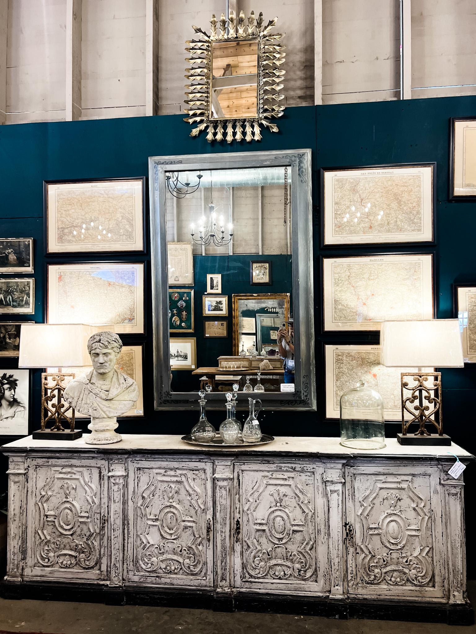Vintage Spanish Distressed Buffet Sideboard For Sale at 1stDibs