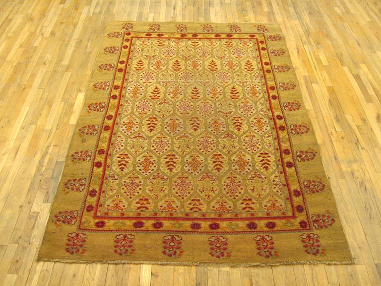Vintage Spanish Double-Faced Rug, in Room Size, W/ Cartouches For Sale ...