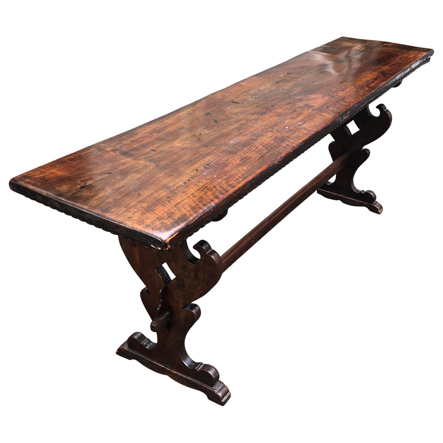 Vintage Spanish Farm Table Console at 1stDibs