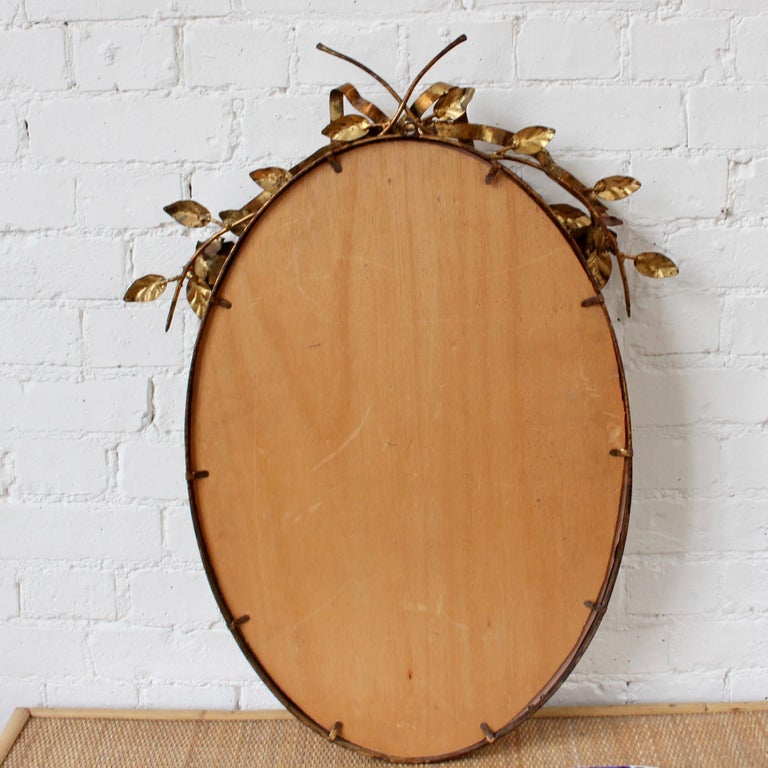 Vintage Spanish Gilt Metal Toleware Wall Mirror 'circa 1970s' For Sale ...