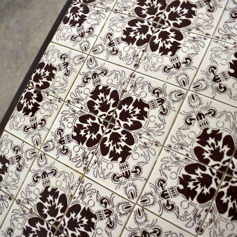 Spanish Revival Style Dry Bar with Inlaid Tile Top in Style Artes de ...