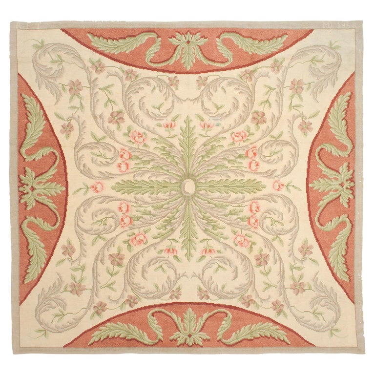 Vintage Spanish Savonnerie Carpet For Sale at 1stDibs